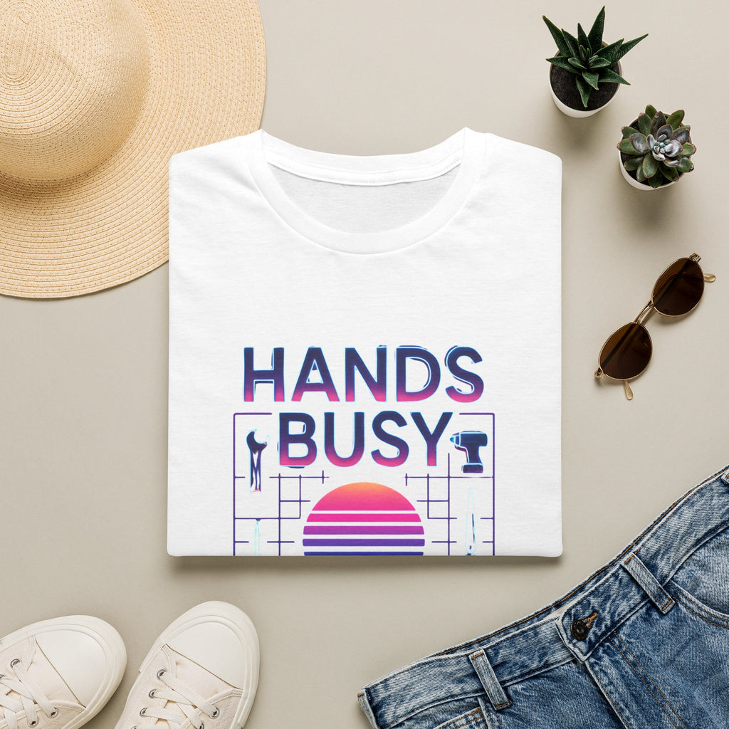 Busy Hands Neon Sign T-Shirt – My Store
